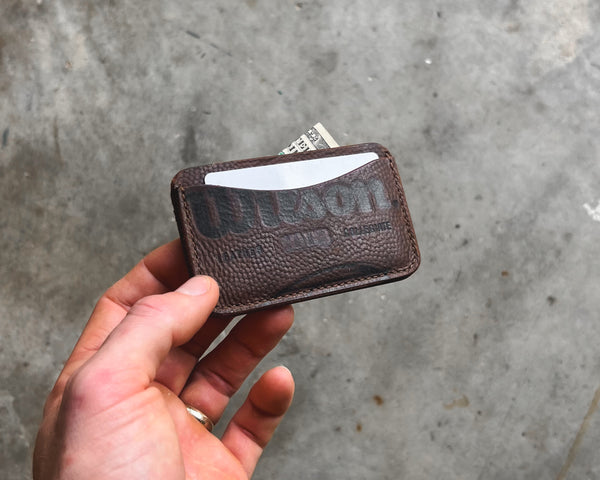 The Game Ball Minimalist - Game Used Football Wallet – SOULCRAFT GOODS