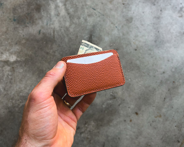 The Minimalist Wallet in Basketball Leather – SOULCRAFT GOODS
