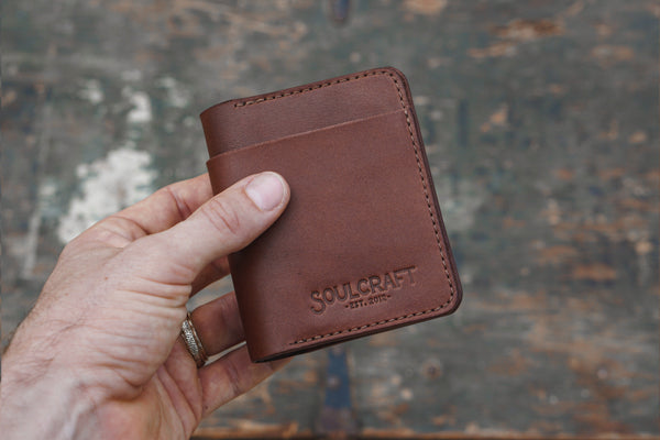 The Benjamin Wallet - Heirloom Leather – SOULCRAFT GOODS